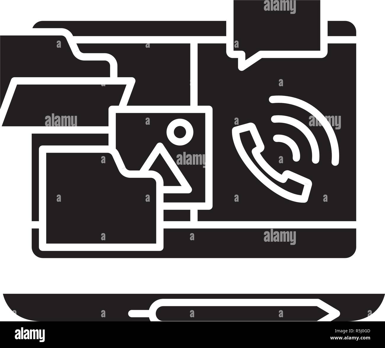Outsource work black icon, vector sign on isolated background ... Outsource work black icon, vector sign on isolated background ...