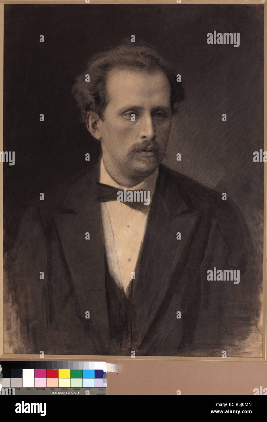 Portrait of the pianist and composer Nikolay Rubinstein (1835-1881 ...