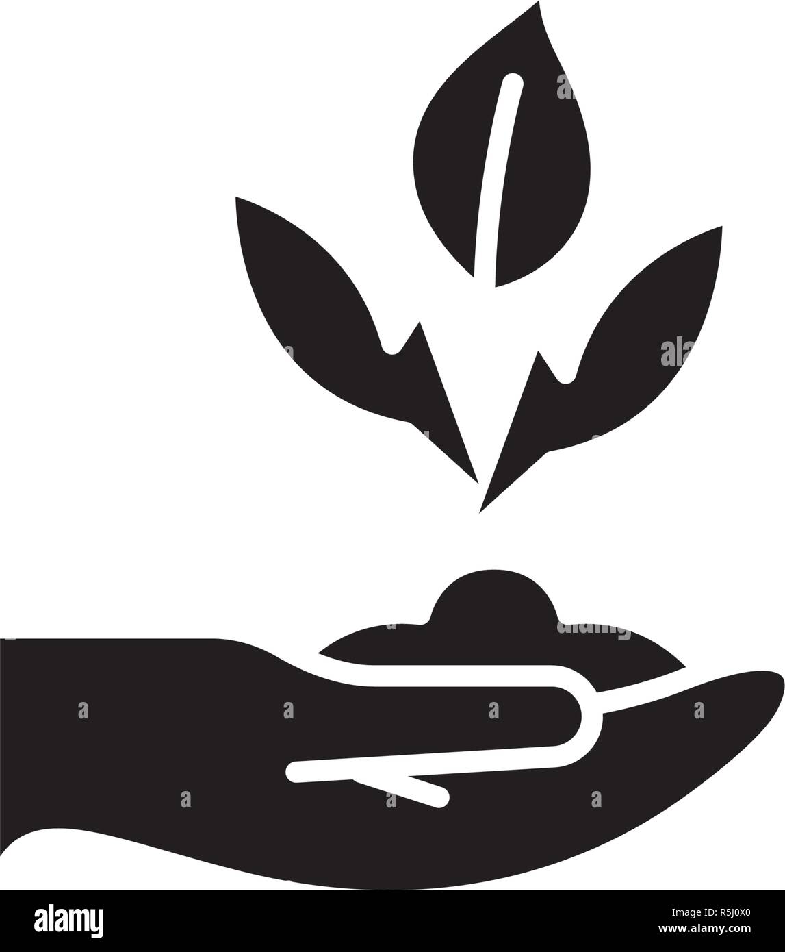 Business project growth black icon, vector sign on isolated background ...