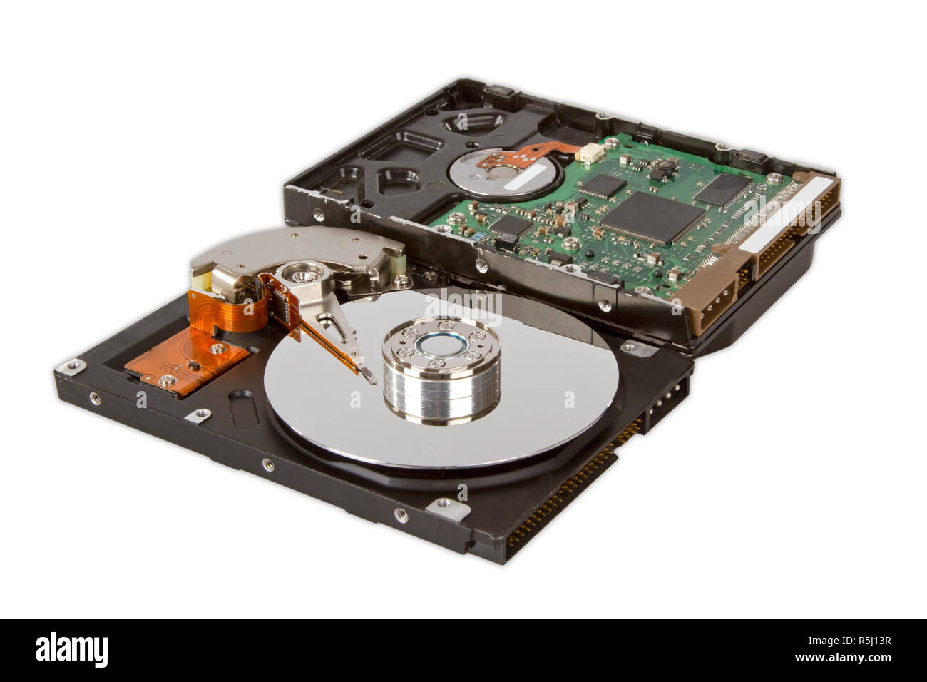 the inside of a hard drive Stock Photo - Alamy