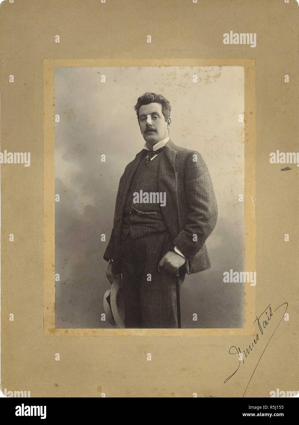 Portrait of the Composer Giacomo Puccini (1858-1924). Museum: PRIVATE ...