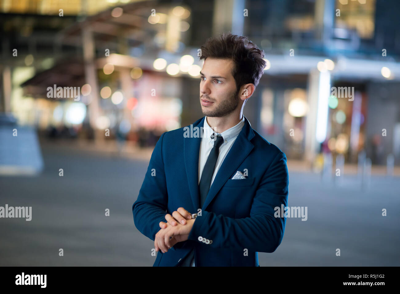 Guy Waiting For Someone