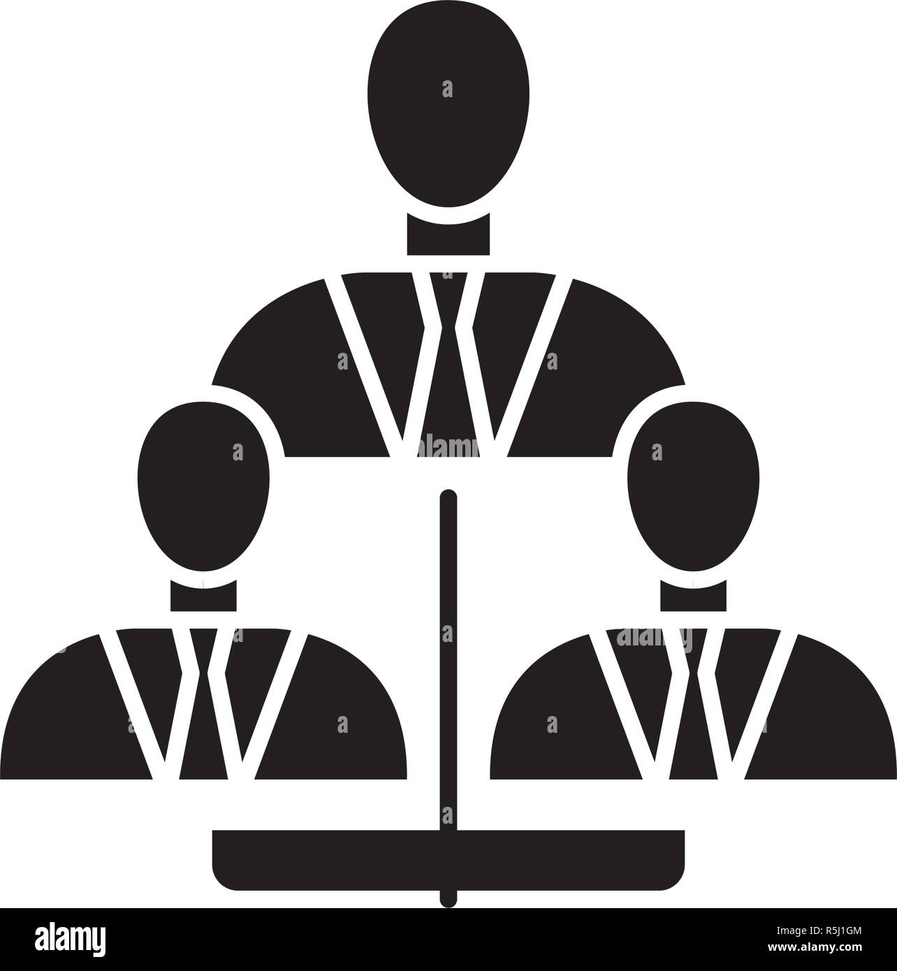 Business framework black icon, vector sign on isolated background ...