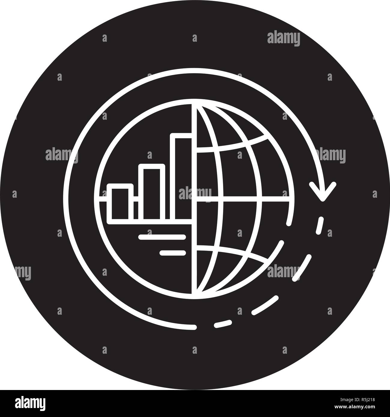 Integration Symbol With Black Background