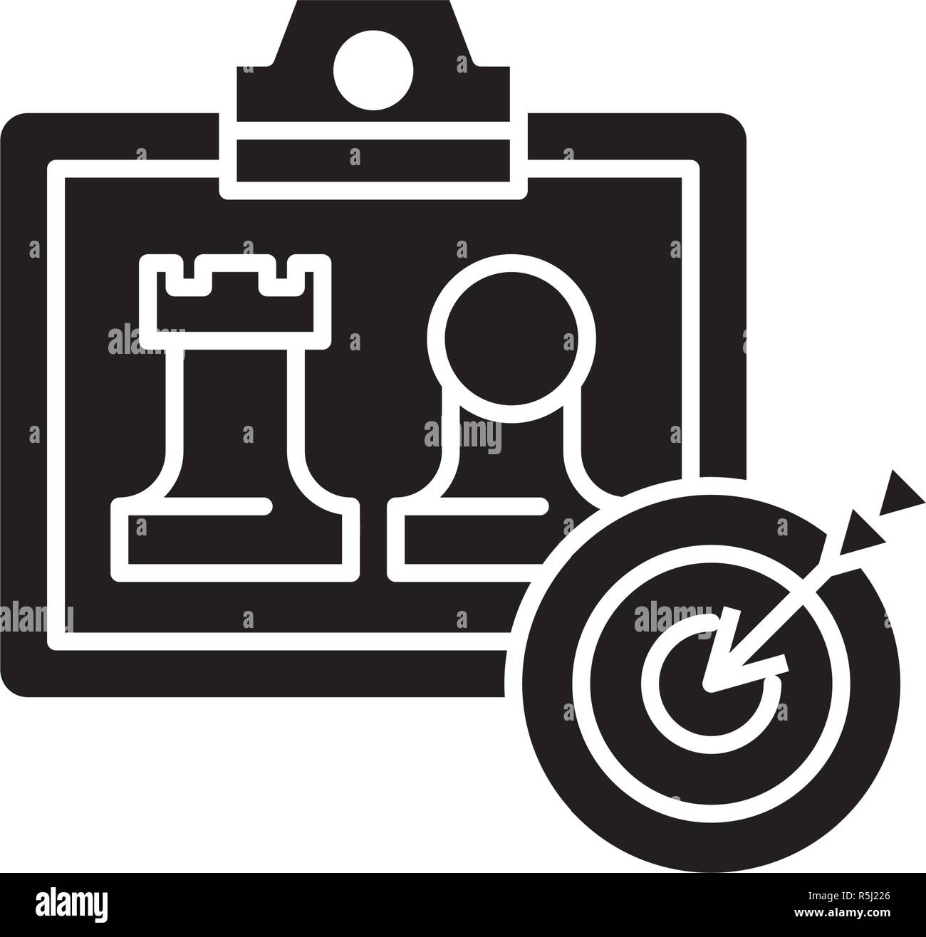 Business model generation black icon, vector sign on isolated ...