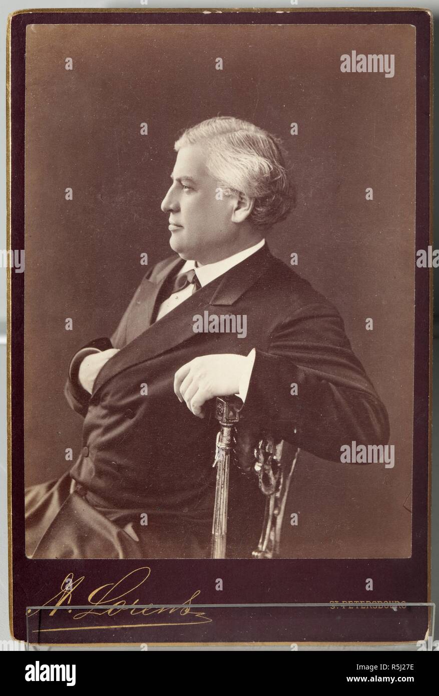 Portrait of the singer Ivan Alexandrovich Melnikov (1832-1906) as ...