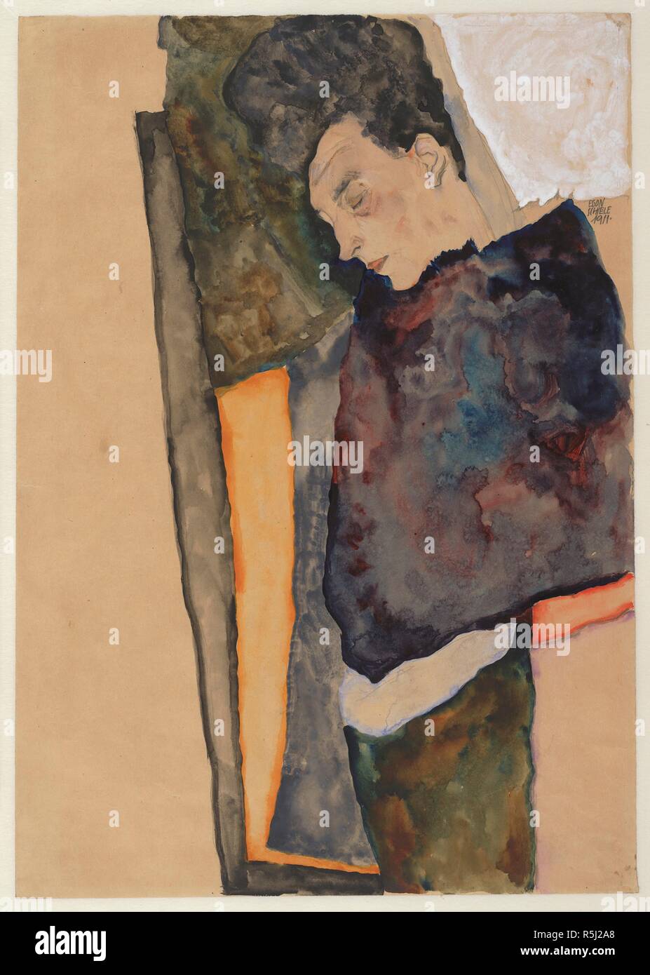 The Artist's Mother Sleeping. Museum: Albertina, Vienna. Author ...