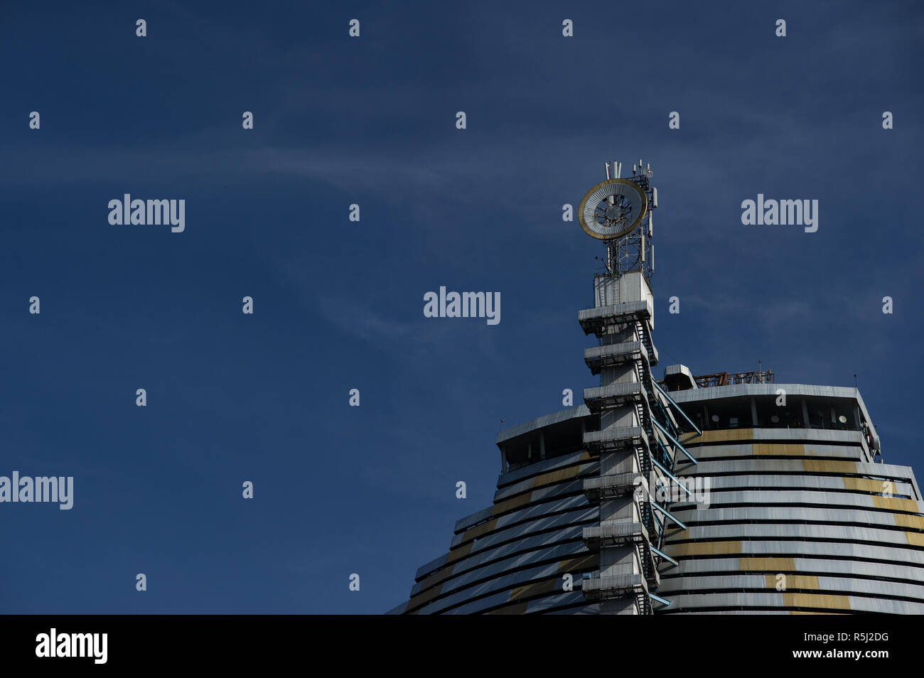 The Soviet-built solar furnace near Parkent, Uzbekistan is still used ...