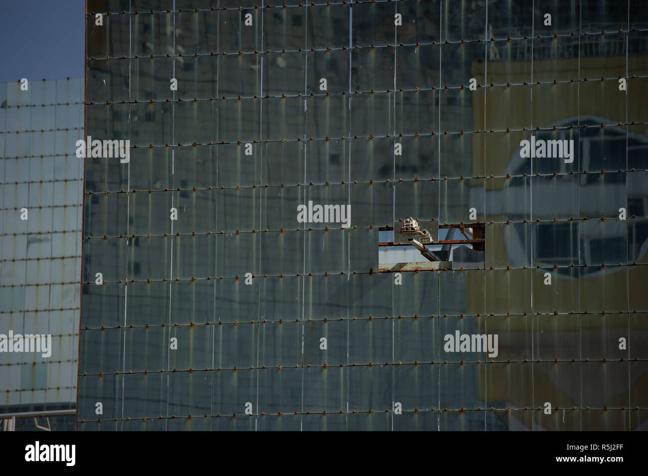 The Soviet-built solar furnace near Parkent, Uzbekistan is still used ...