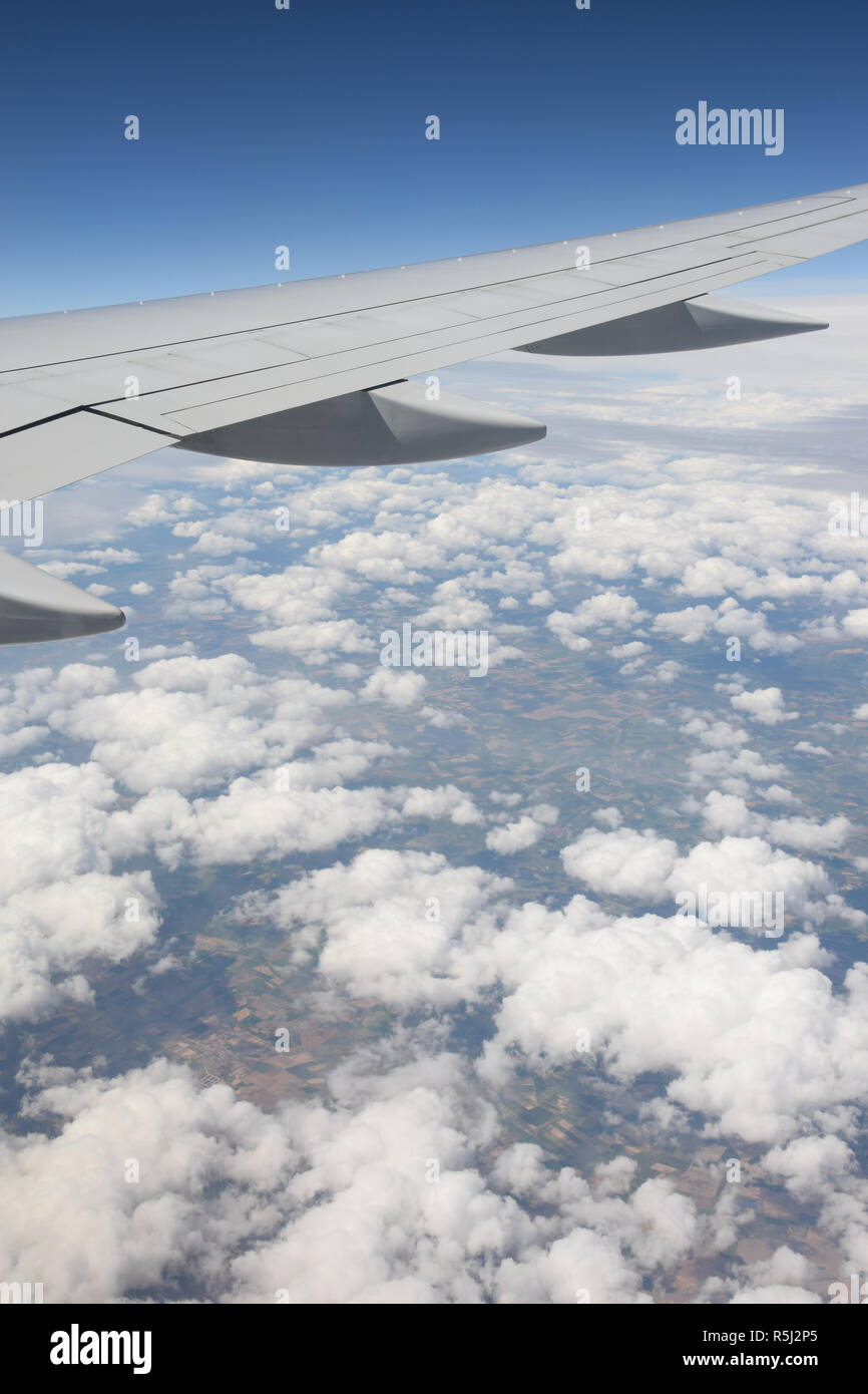 view from an airplane Stock Photo - Alamy