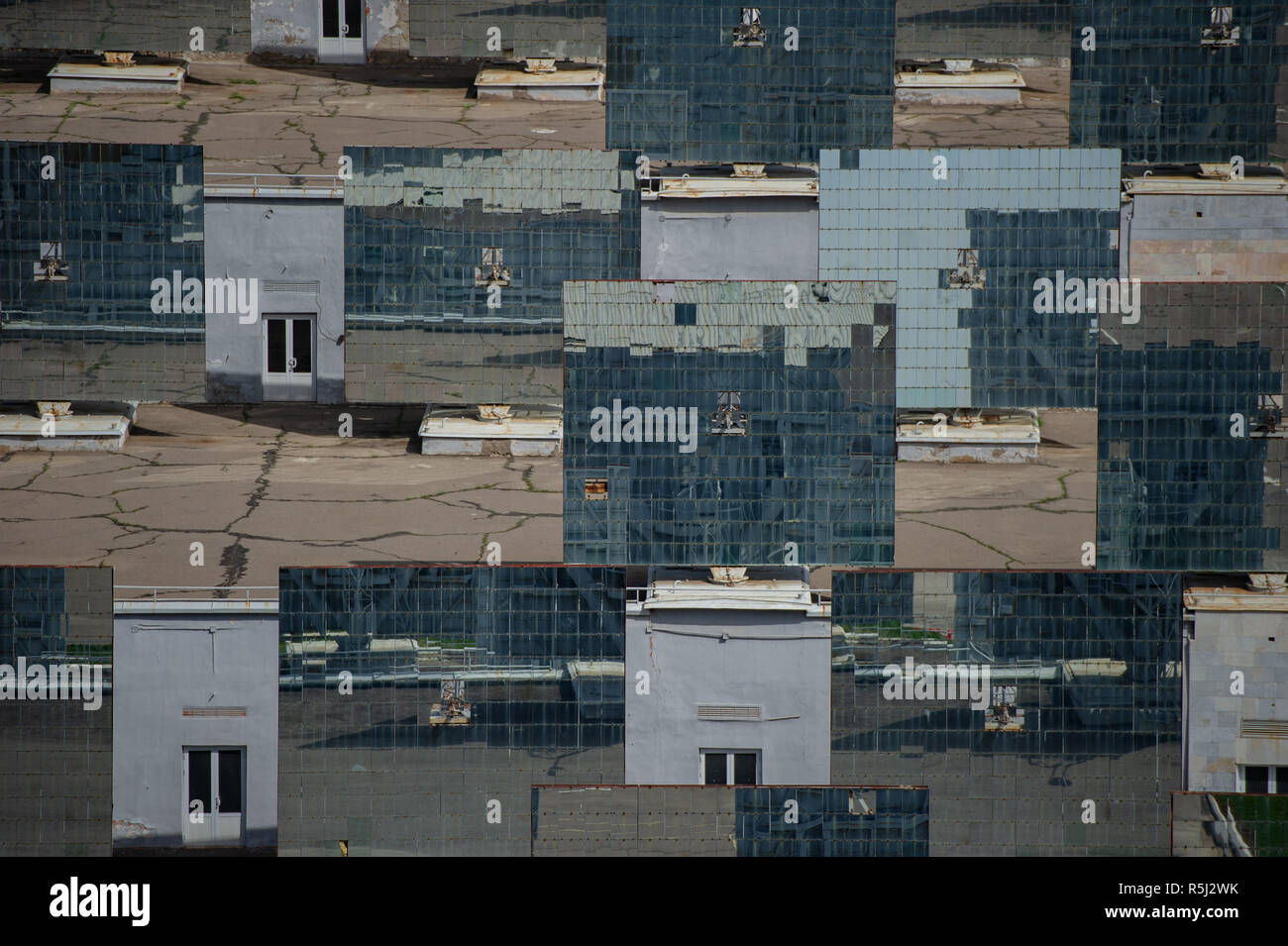 The Soviet-built solar furnace near Parkent, Uzbekistan is still used ...