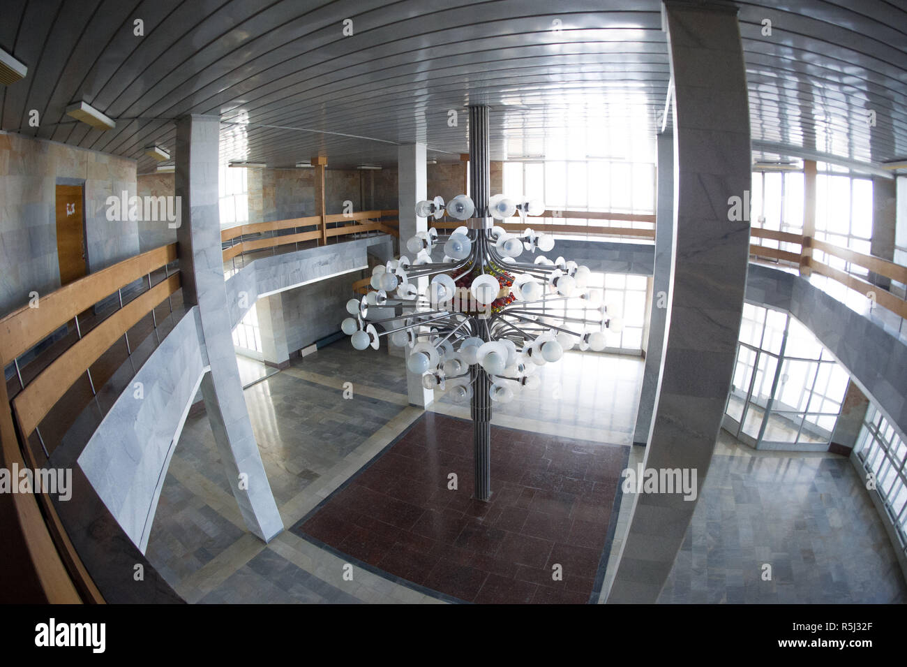 The Soviet-built solar furnace near Parkent, Uzbekistan is still used ...