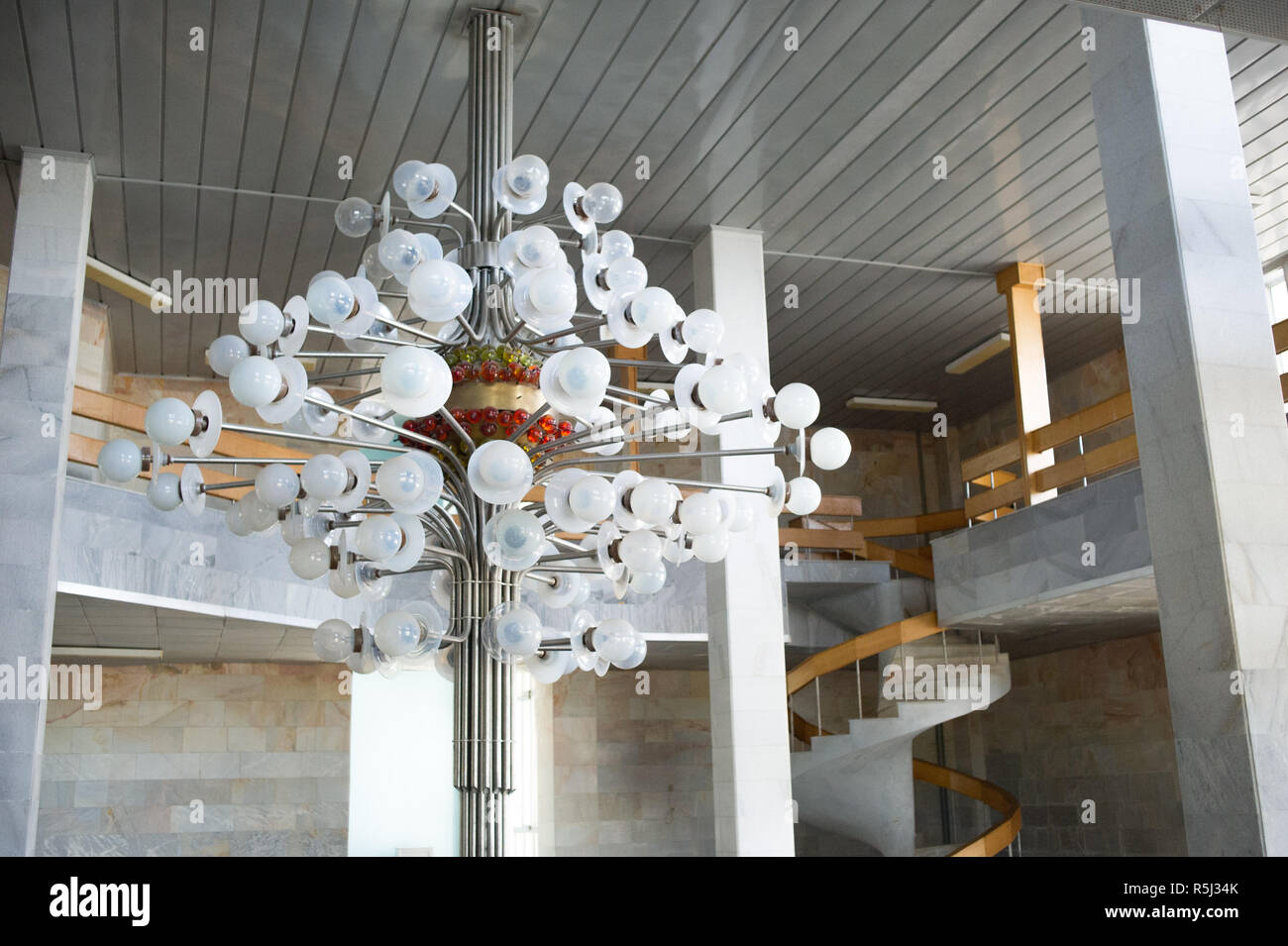 The Soviet-built solar furnace near Parkent, Uzbekistan is still used ...