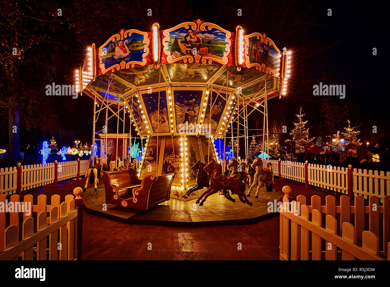 Winter Christmas Holiday in Europa-Park Stock Photo - Alamy