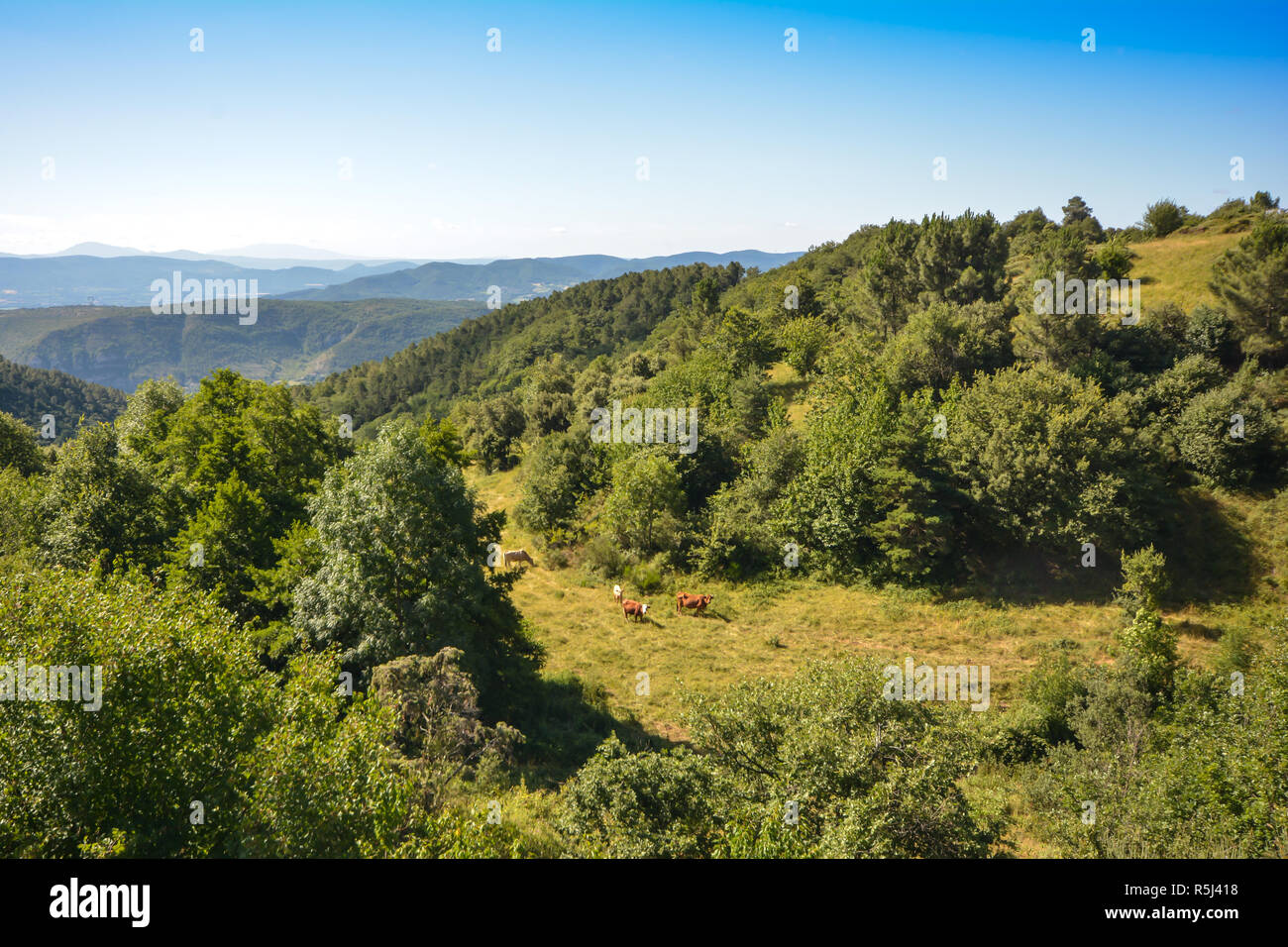natural landscape ardeche Stock Photo - Alamy