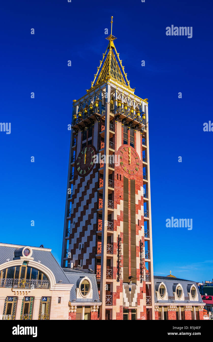 BATUMI, GEORGIA - OCT 28, 2018: Architecture of Batumi Piazza in the ...