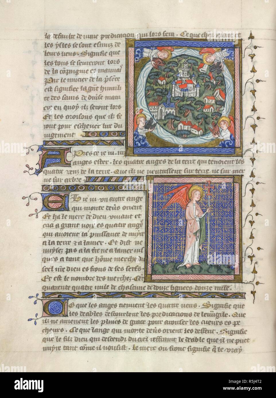 The four angels holding the four winds hi-res stock photography and ...