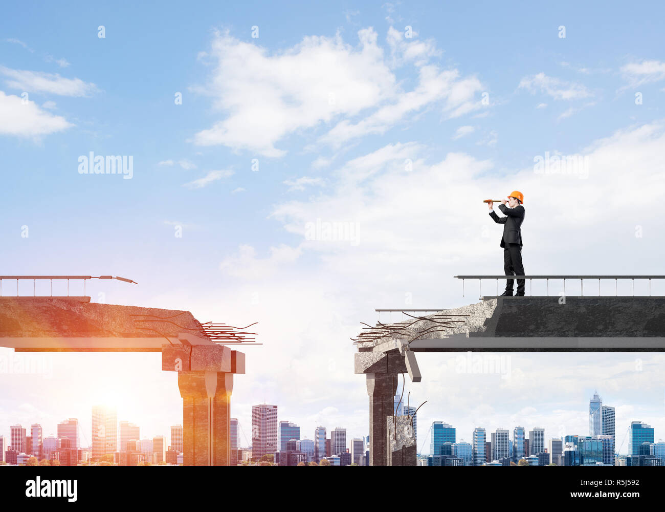 Looking up for new ways of problems solution Stock Photo - Alamy