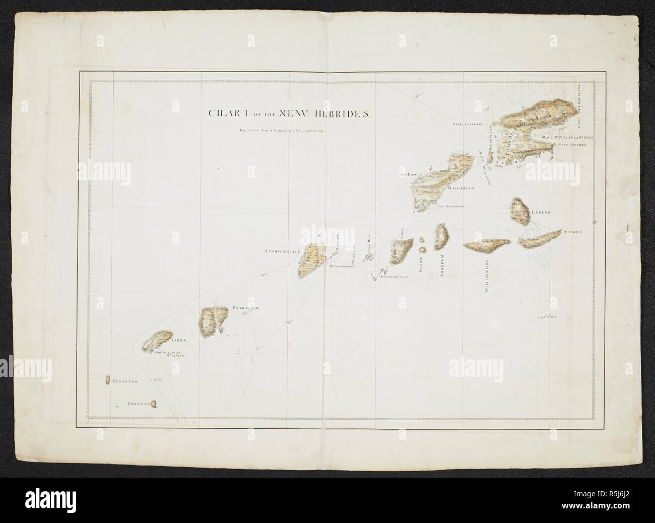 Map of the new hebrides hi-res stock photography and images - Alamy