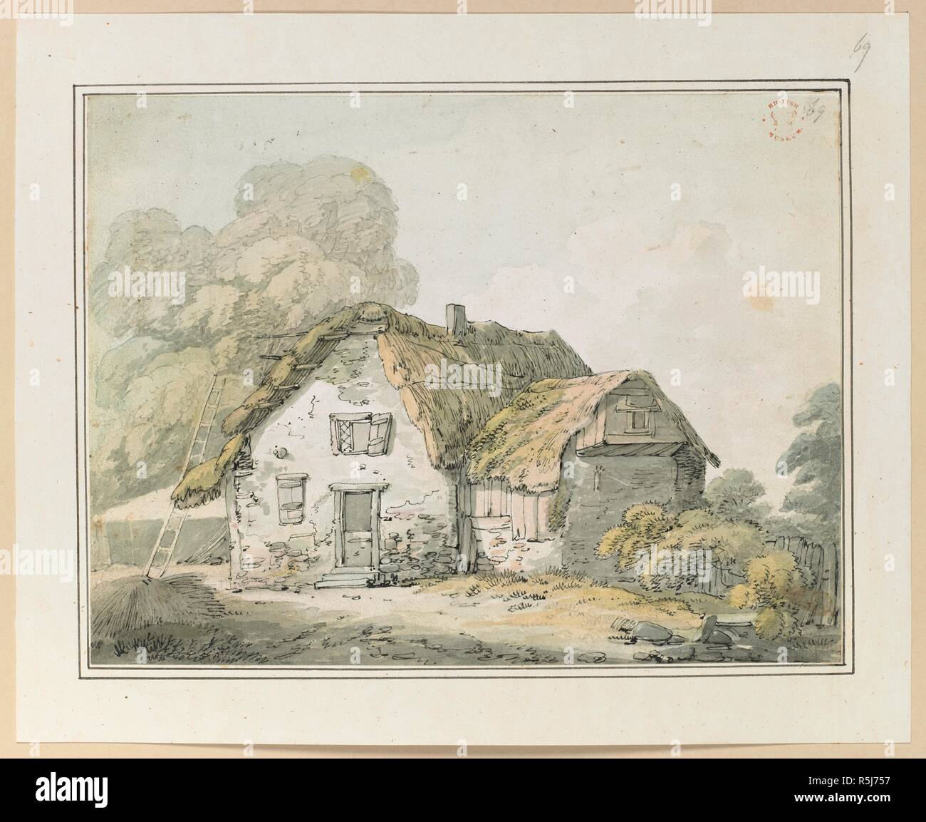 A cottage. Sketches and coloured drawings made by J. Webber, during ...