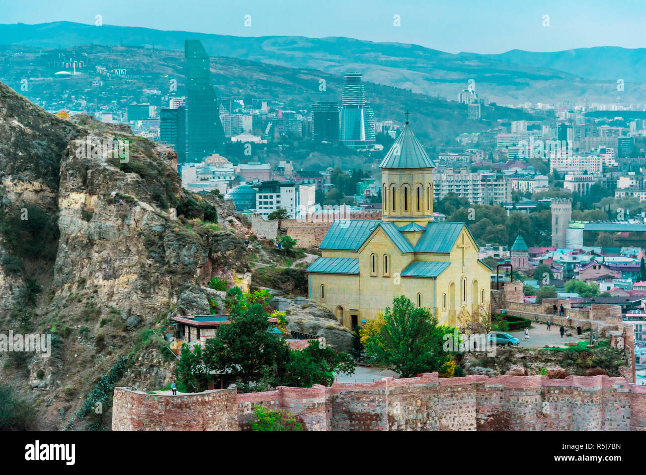 Panoramic view of Tbilisi, Georgia Stock Photo - Alamy