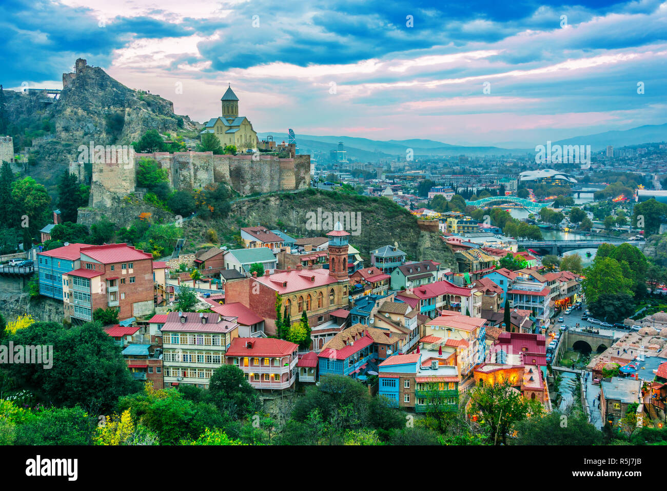 Tbilisi sunset hi-res stock photography and images - Alamy