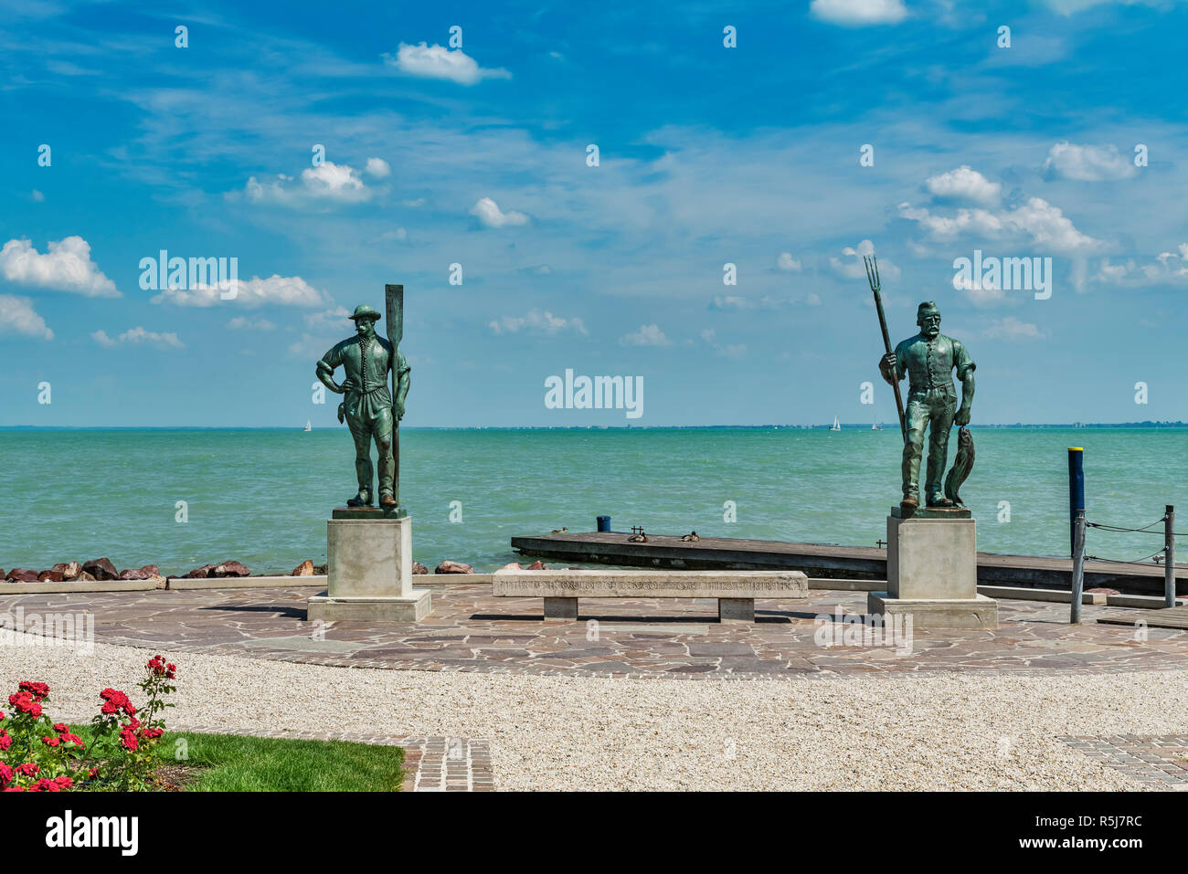 The statues of the fisherman and the ferryman were created in 1941 by ...