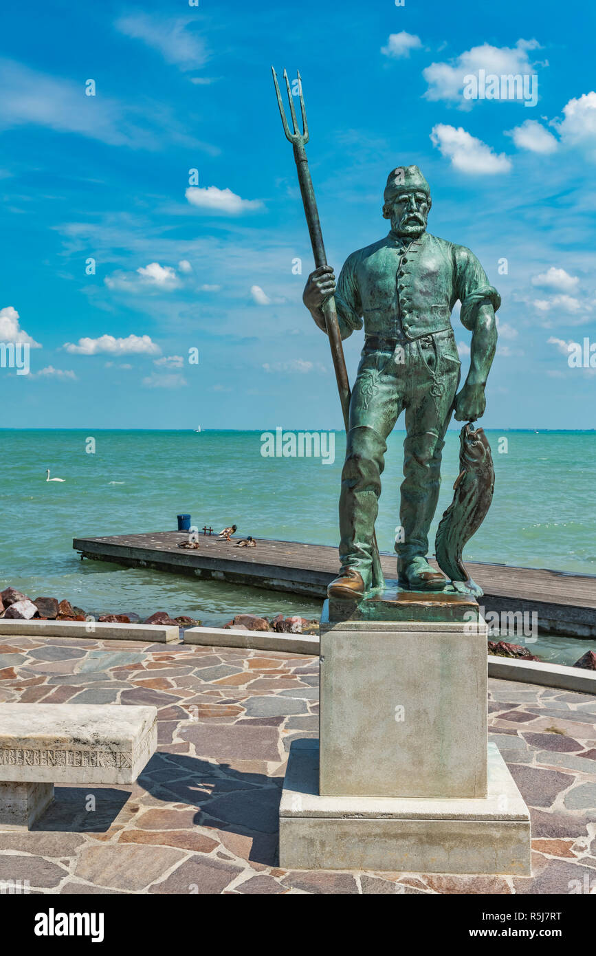 The statue of the fisherman was created in 1941 by Janos Pasztor ...