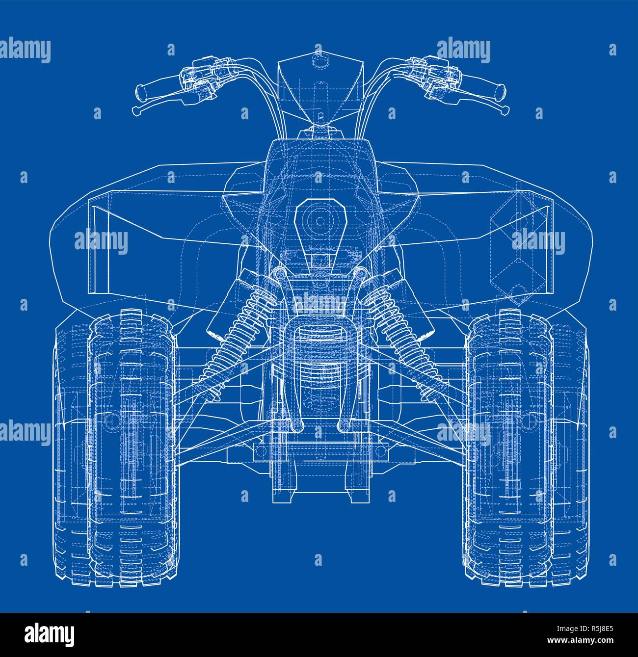 ATV quadbike concept outline Stock Photo - Alamy