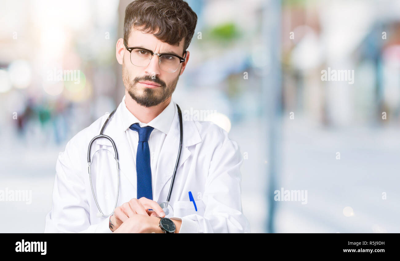 Angry pointing doctor young man hi-res stock photography and images - Alamy