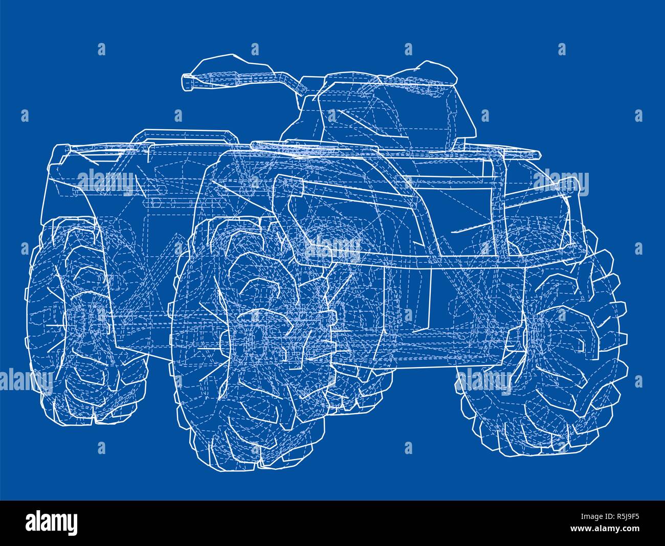 ATV quadbike concept outline Stock Photo - Alamy