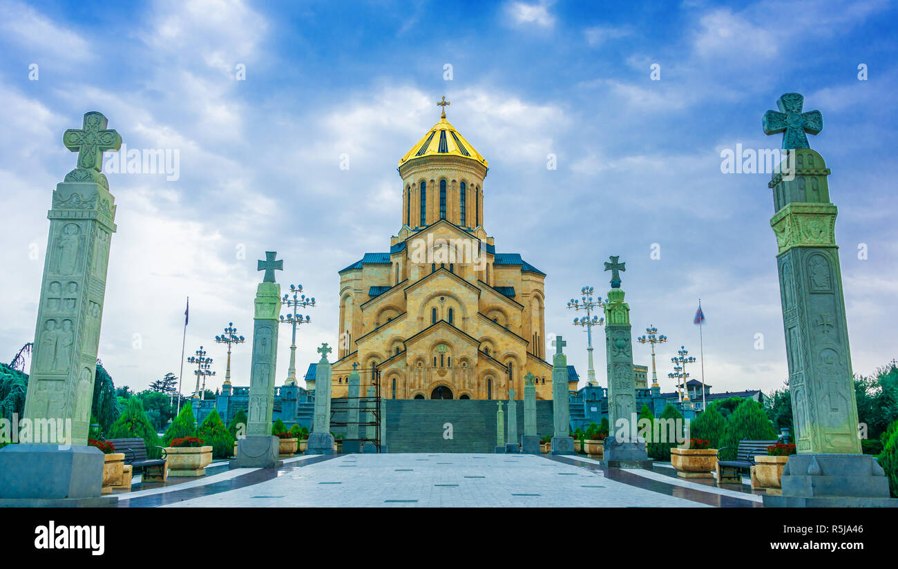 Sameba, The Holy Trinity Cathedral of Tbilisi, Georgia Stock Photo - Alamy