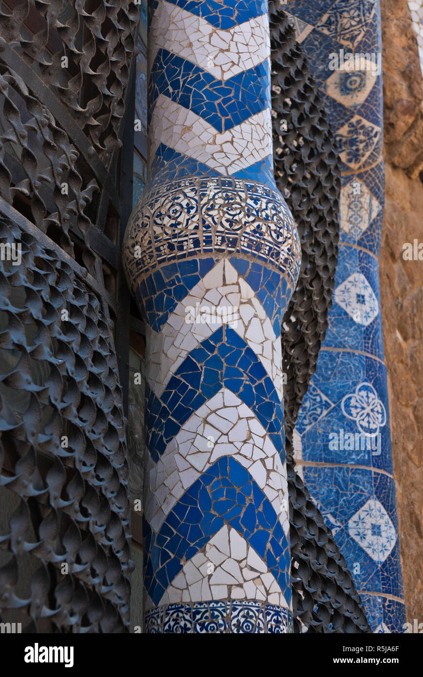 Mosaic work antoni gaudi on hi-res stock photography and images - Alamy