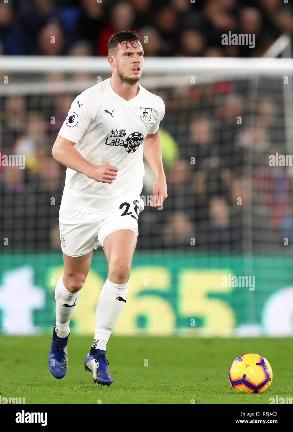 Burnley's Kevin Long in action during the Premier League match at ...