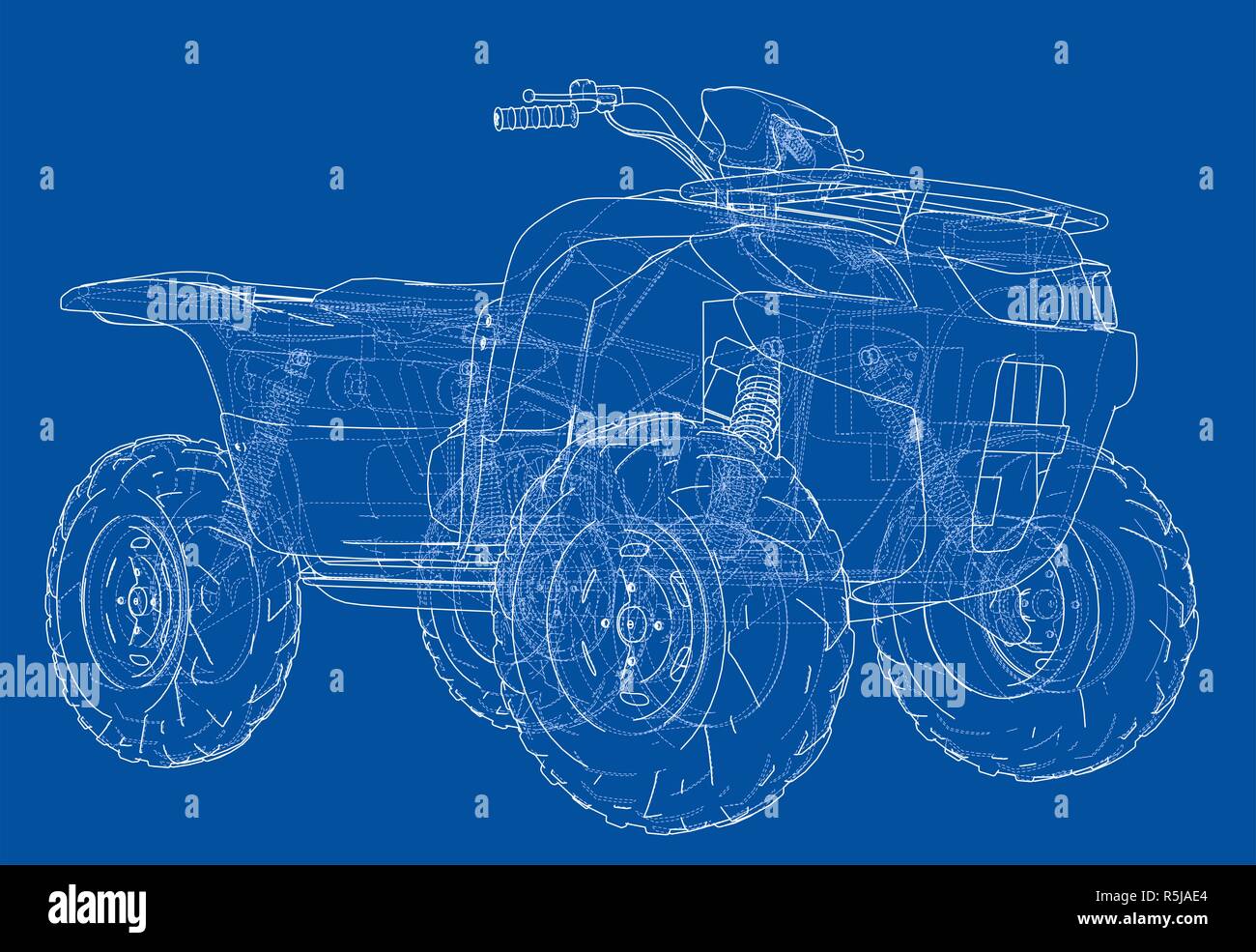 ATV quadbike concept outline Stock Photo - Alamy