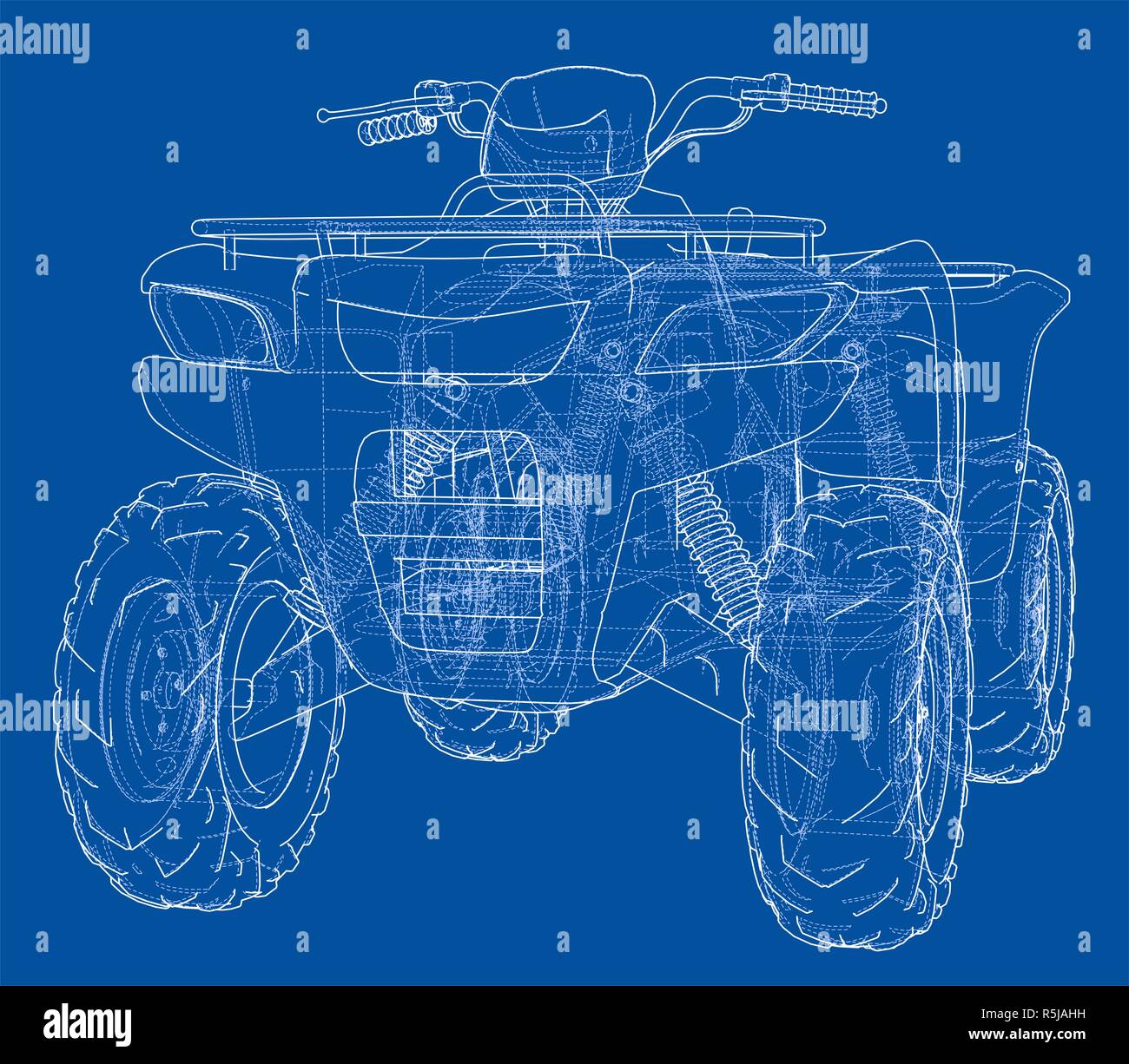 ATV quadbike concept outline Stock Photo - Alamy