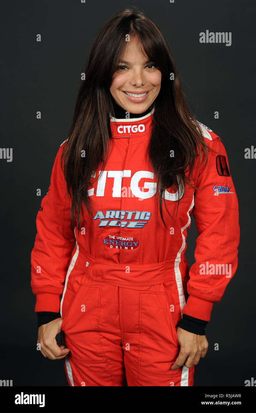 Milka Duno of Venezuela participates in the Indy Racing League media ...