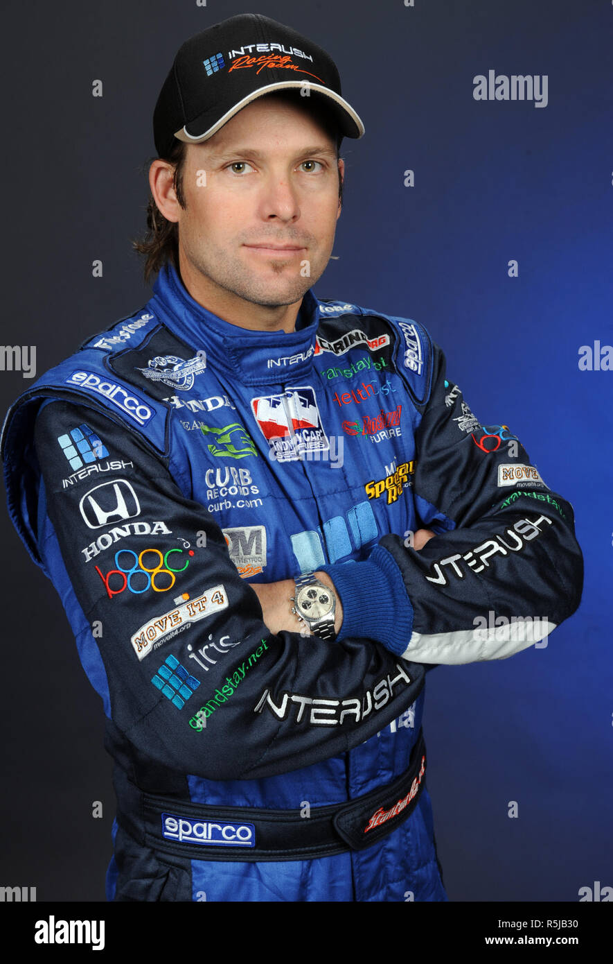 Stanton Barrett participates in the Indy Racing League media day at ...