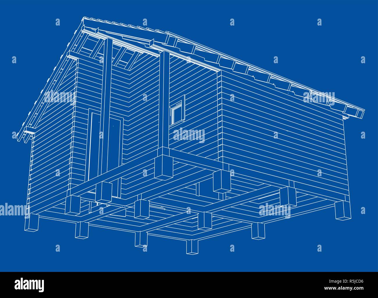 Sketch of small house Stock Photo - Alamy