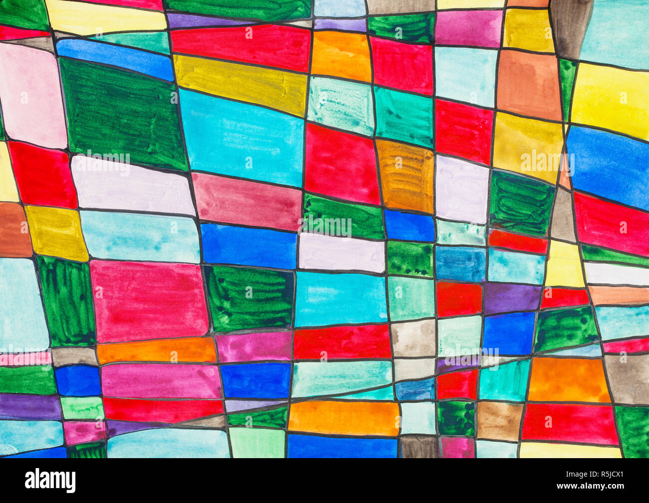 abstract multicolored checkered pattern Stock Photo - Alamy