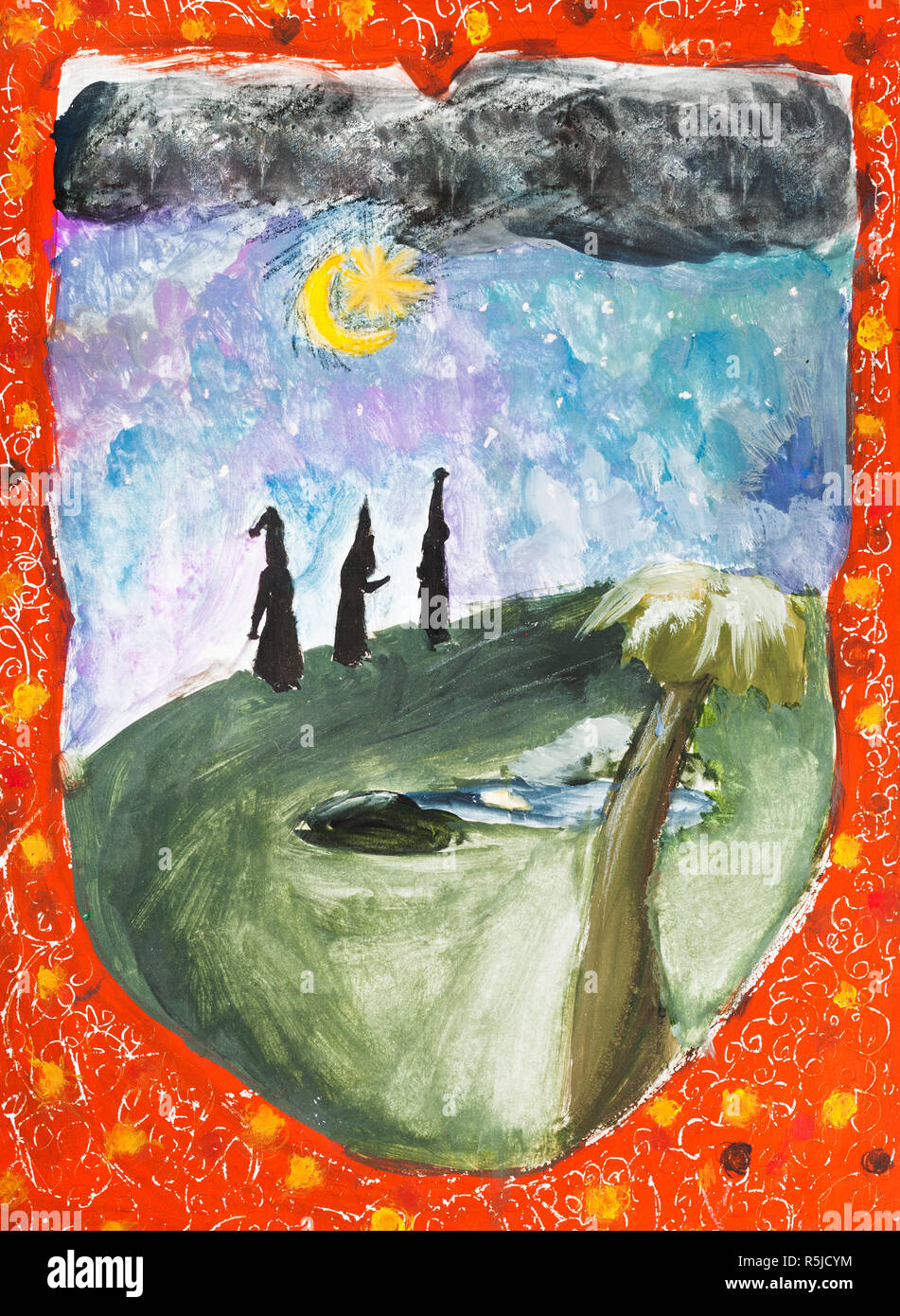 The three magi star art hi-res stock photography and images - Alamy