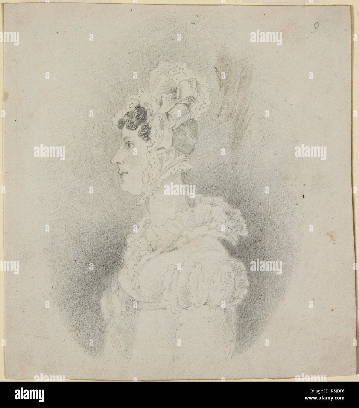 A half-length portrait vignette of Lady Eliza Jane Dâ€™Oyly, nÃ©e Ross ...