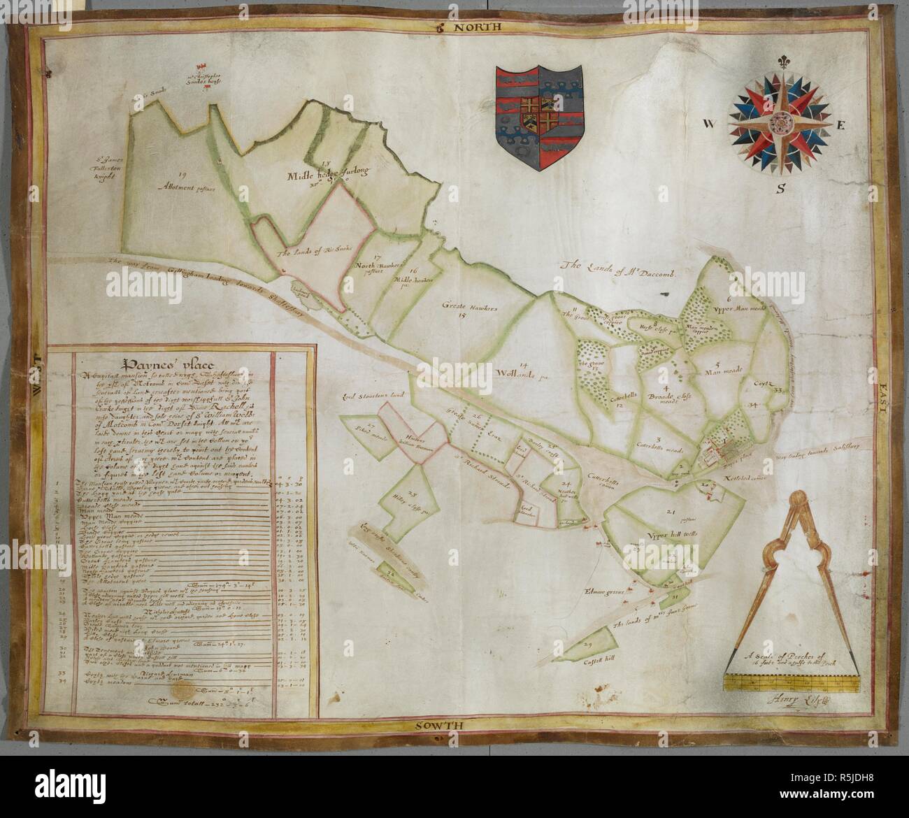 English settlements map hi-res stock photography and images - Alamy