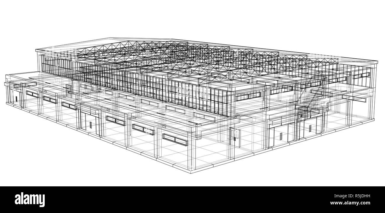 Architectural drawing 3d warehouse hi-res stock photography and images ...