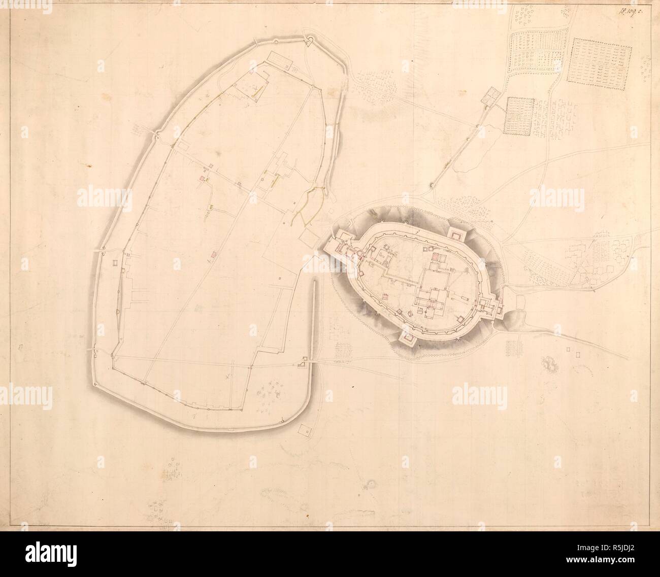 Plan of the fortress of Bangalore, 1791. MAPS illustrative of Lord ...