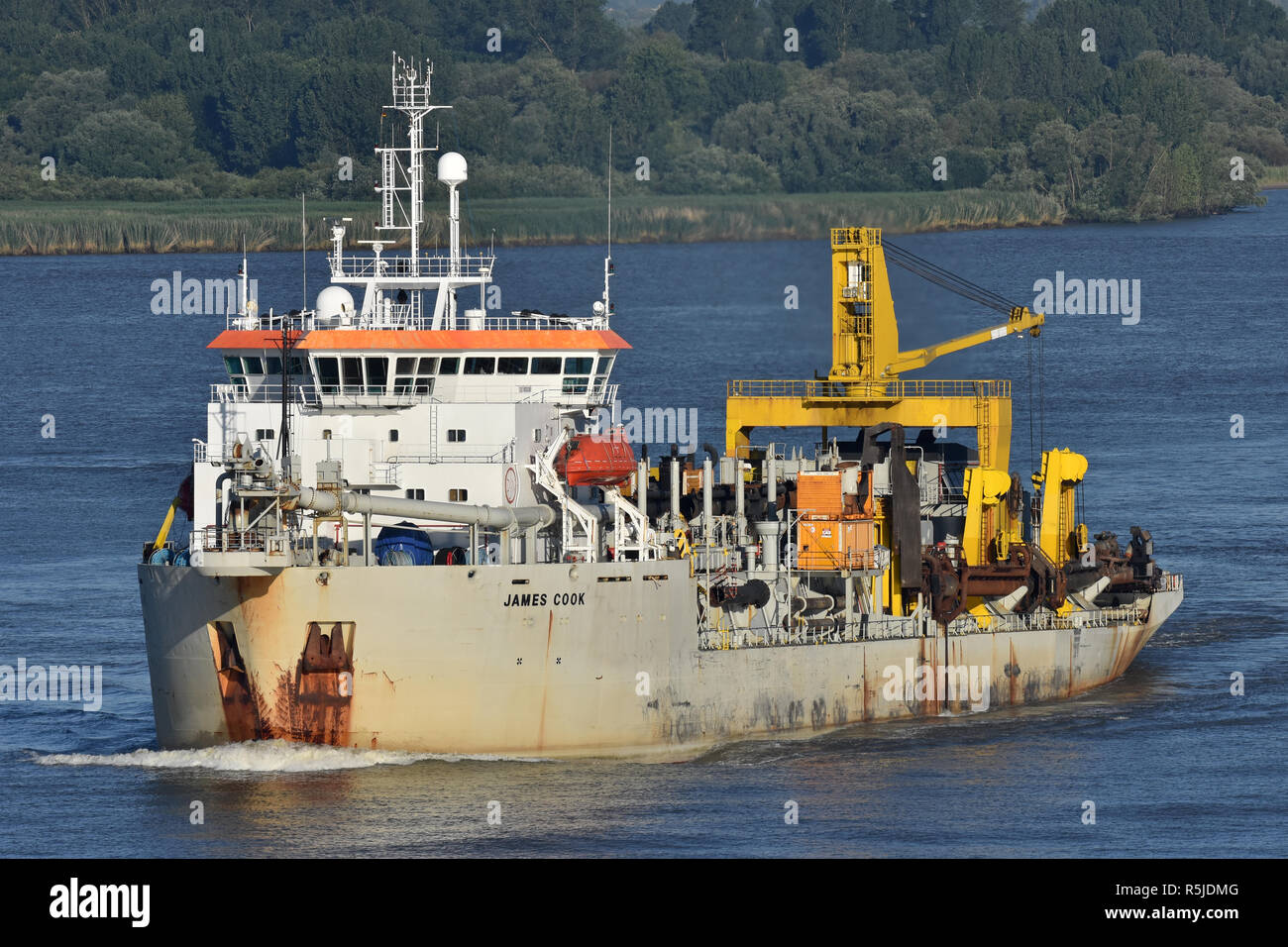 Hopper Dredger James Cook Stock Photo - Alamy