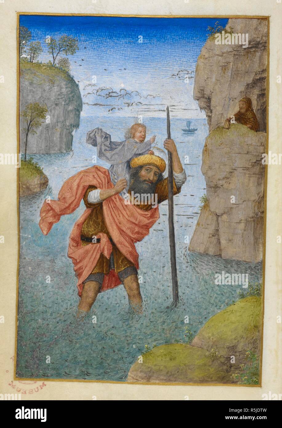 Saint christopher carrying christ child hi-res stock photography and ...