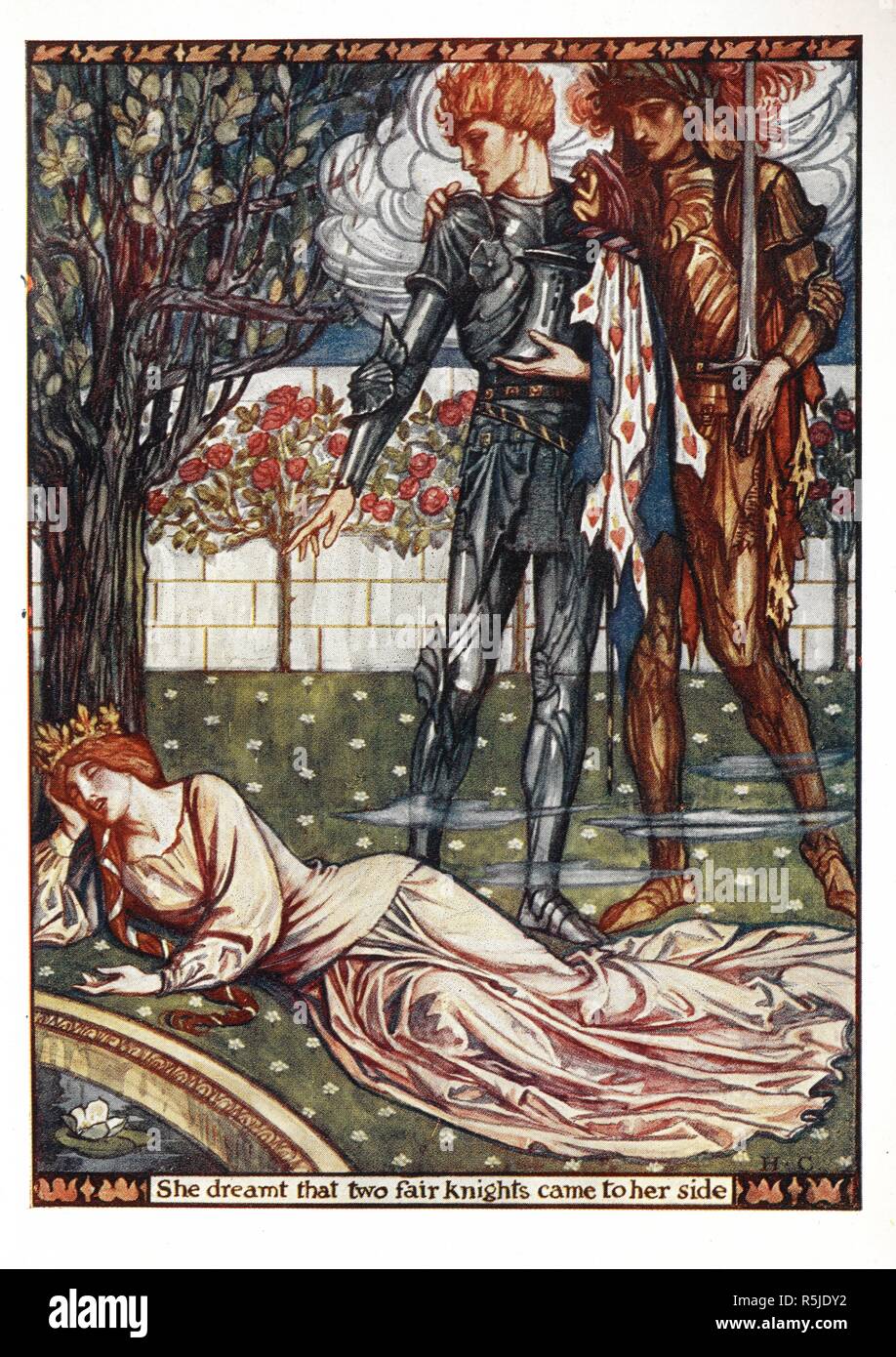 She dreamt that two knights came to her side. Fairy-Gold: a book of old ...