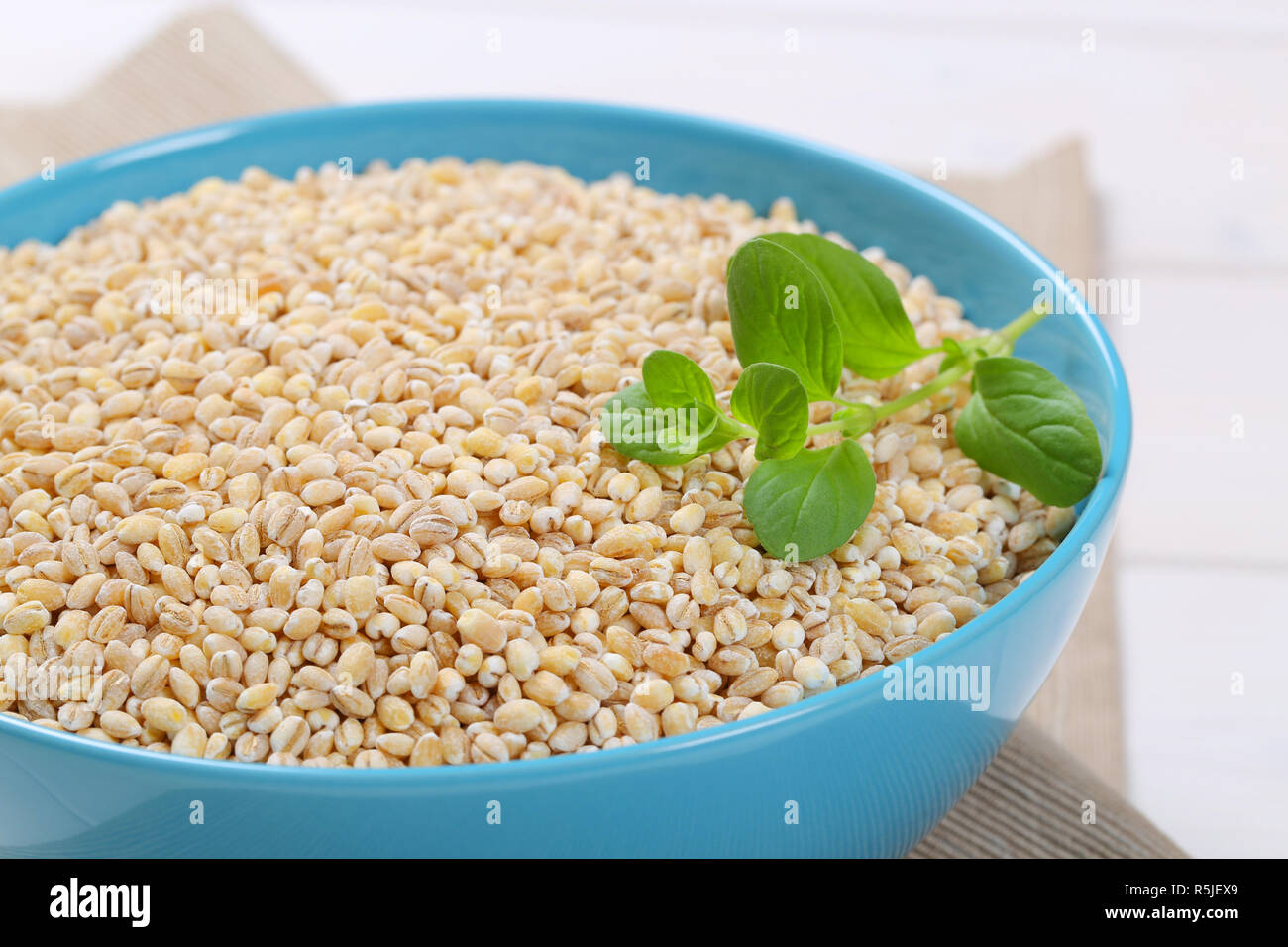 grains of pearl barley Stock Photo - Alamy