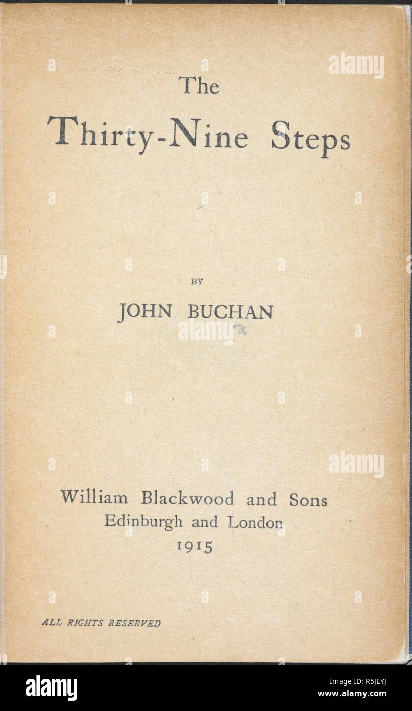 Thirty nine steps hi-res stock photography and images - Alamy